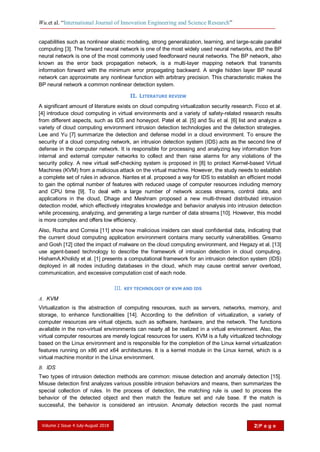 A Back Propagation Neural Network Intrusion Detection System Based on KVM | PDF