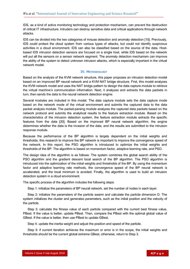 A Back Propagation Neural Network Intrusion Detection System Based On Kvm Pdf