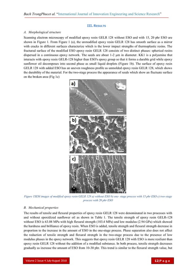 Effects of Kingcure K-11 Hardener and Epoxidized Sunflower Oil on The ...