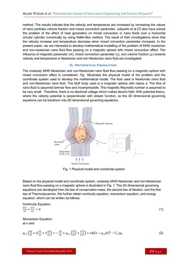 MHD Newtonian and non-Newtonian Nano Fluid Flow Passing On A Magnetic Sphere with Mixed ...