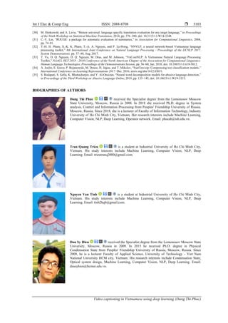Video captioning in Vietnamese using deep learning | PDF | Free Download
