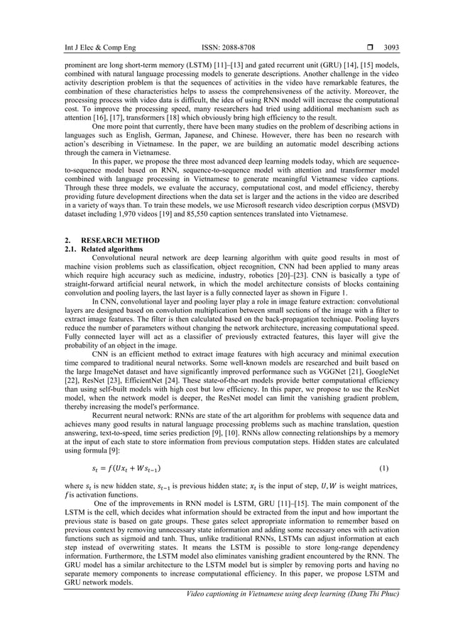 Video captioning in Vietnamese using deep learning | PDF | Free Download