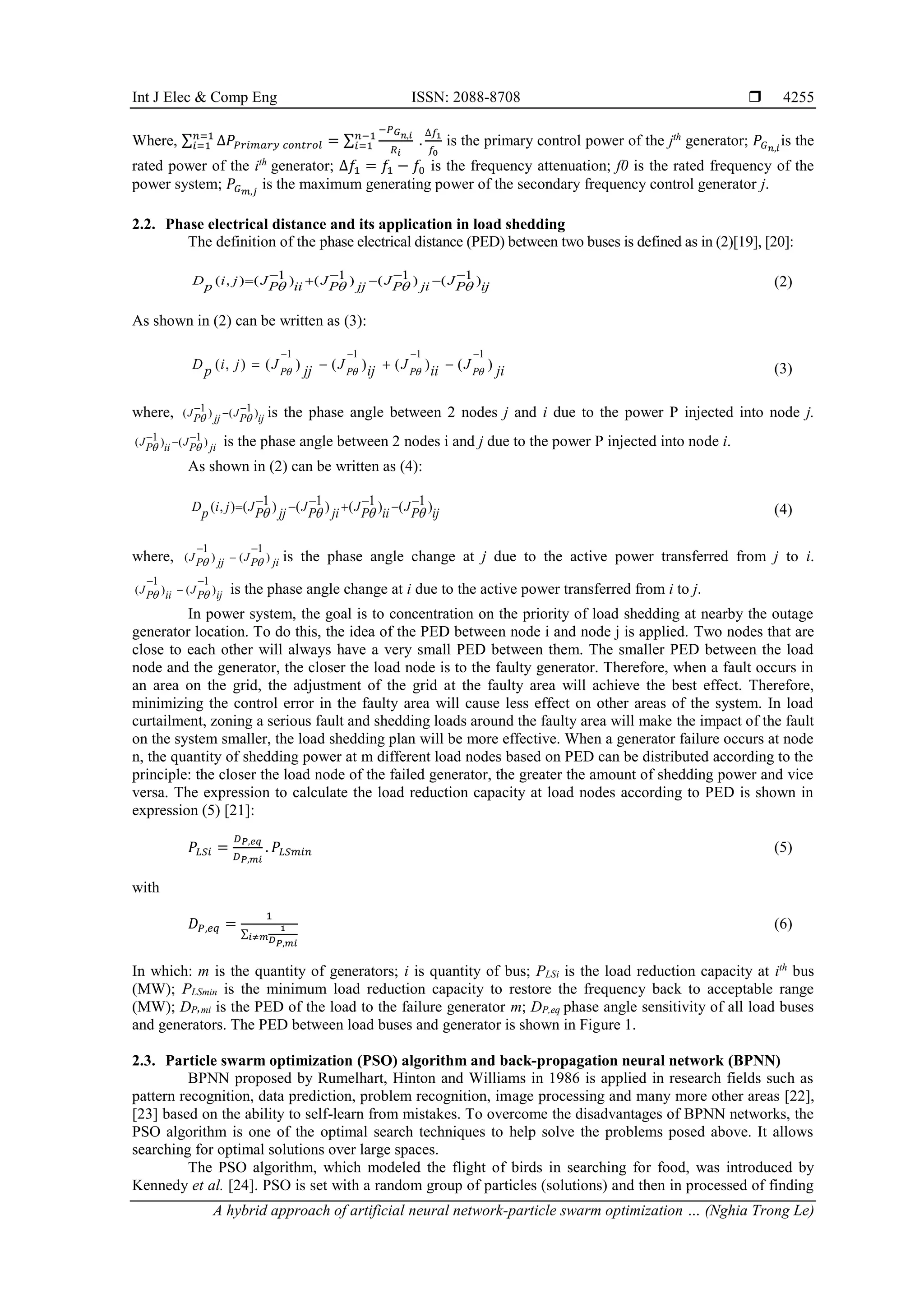 A Hybrid Approach Of Artificial Neural Network Particle Swarm Optimization Algorithm For Optimal