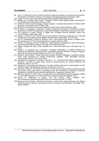 Performance comparison of transmitting jumbo frame on Windows and Linux System | PDF