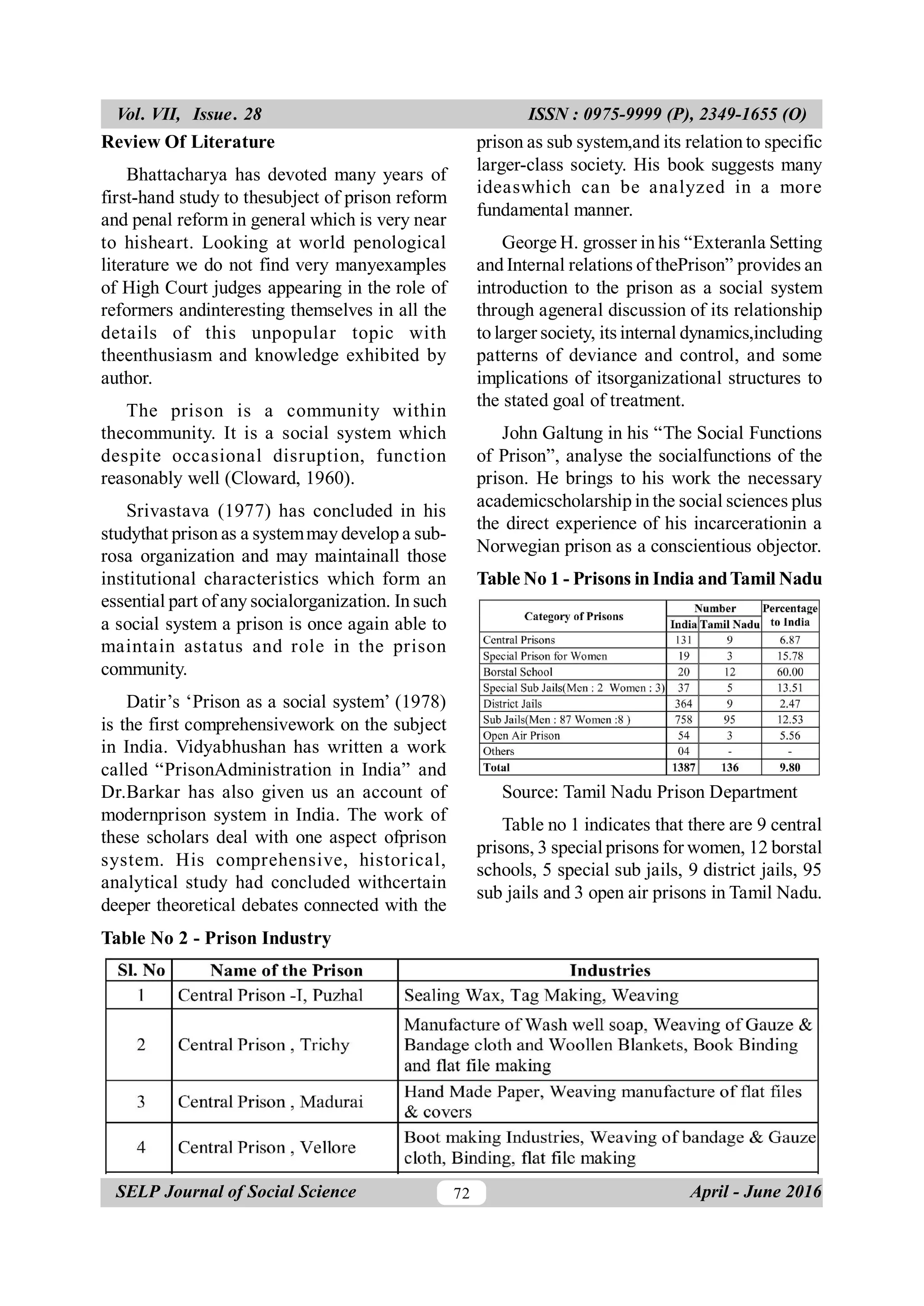 91 16 a study on prison industry in tamil nadu | PDF