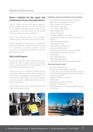 Fuelfix & Tanks2Go Capability Statement 2015 | PDF