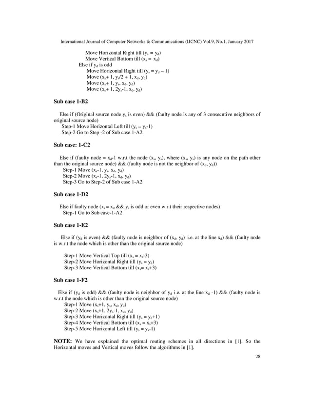 Fault Tolerant Routing Algorithm In Octagon Cell Interconnected Network For Horizontal Moving