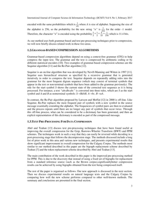 Grammar Based Pre-Processing for PPM | PDF