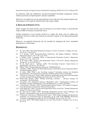 TOWARDS A NEW FRAMEWORK LINKING KNOWLEDGE MANAGEMENT SYSTEMS AND ORGANIZATIONAL AGILITY: AN ...