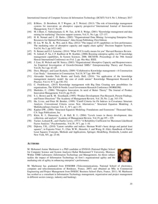 TOWARDS A NEW FRAMEWORK LINKING KNOWLEDGE MANAGEMENT SYSTEMS AND ORGANIZATIONAL AGILITY: AN ...