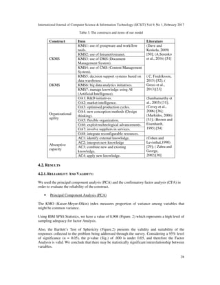 TOWARDS A NEW FRAMEWORK LINKING KNOWLEDGE MANAGEMENT SYSTEMS AND ORGANIZATIONAL AGILITY: AN ...