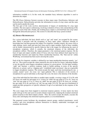 FUZZY LOGIC BASED APPROACH FOR AUTOMATION OF EMOTION DETECTION IN MISOPHONIA | PDF