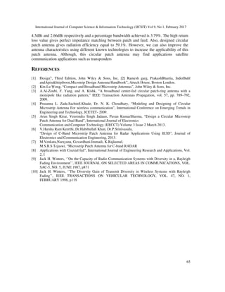 Design and Optimization a Circular Shape Network Antenna Micro Strip for Some Application | PDF