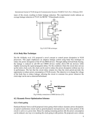 SURVEY ON POWER OPTIMIZATION TECHNIQUES FOR LOW POWER VLSI CIRCUIT IN DEEP SUBMICRON TECHNOLOgy ...