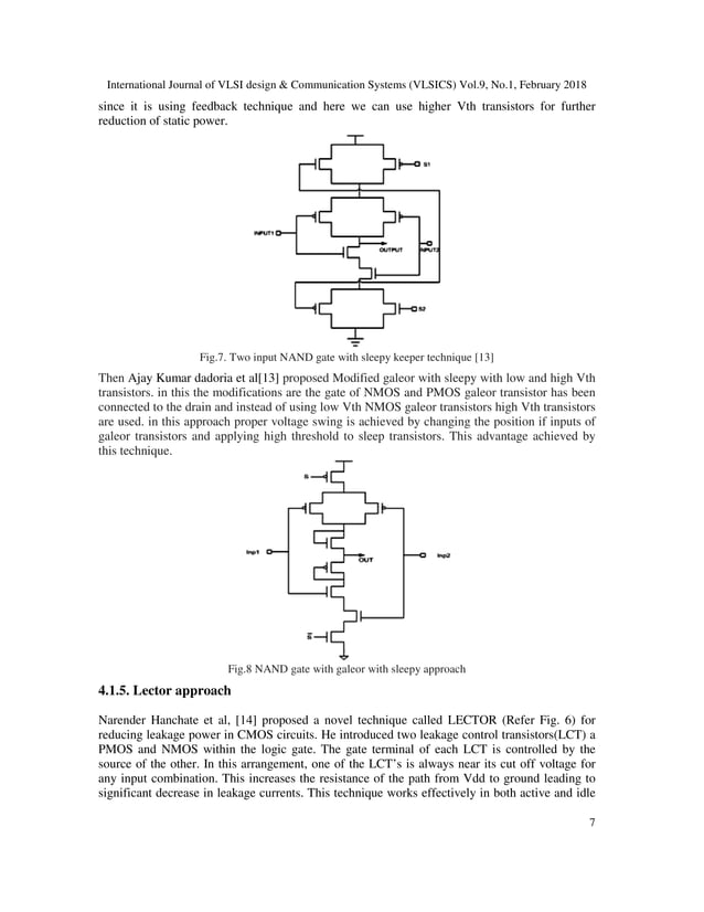 SURVEY ON POWER OPTIMIZATION TECHNIQUES FOR LOW POWER VLSI CIRCUIT IN DEEP SUBMICRON TECHNOLOGY ...