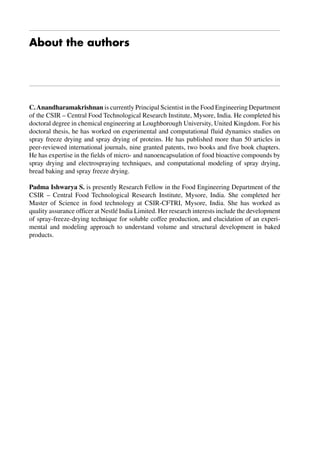 Spray Drying Techniques for Food Ingredient Encapsulation 1st Edition ...