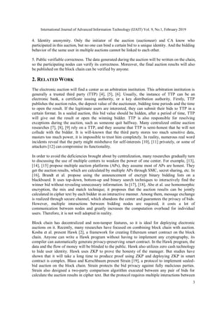 ANONYMOUS AUCTION PROTOCOL BASED ON TIME-RELEASED ENCRYPTION ATOP CONSORTIUM BLOCKCHAIN | PDF