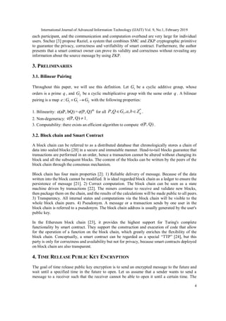 ANONYMOUS AUCTION PROTOCOL BASED ON TIME-RELEASED ENCRYPTION ATOP CONSORTIUM BLOCKCHAIN | PDF