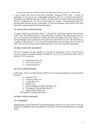 STEGANOGRAPHY BASED ASYMMETRIC KEY CRYPTOSYSTEM USING TRELLIS CODED GENETIC ALGORITHM RANDOM KEY ...