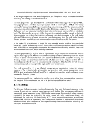 A VLSI Architecture Realisation of an Wireless Endoscopy System | PDF