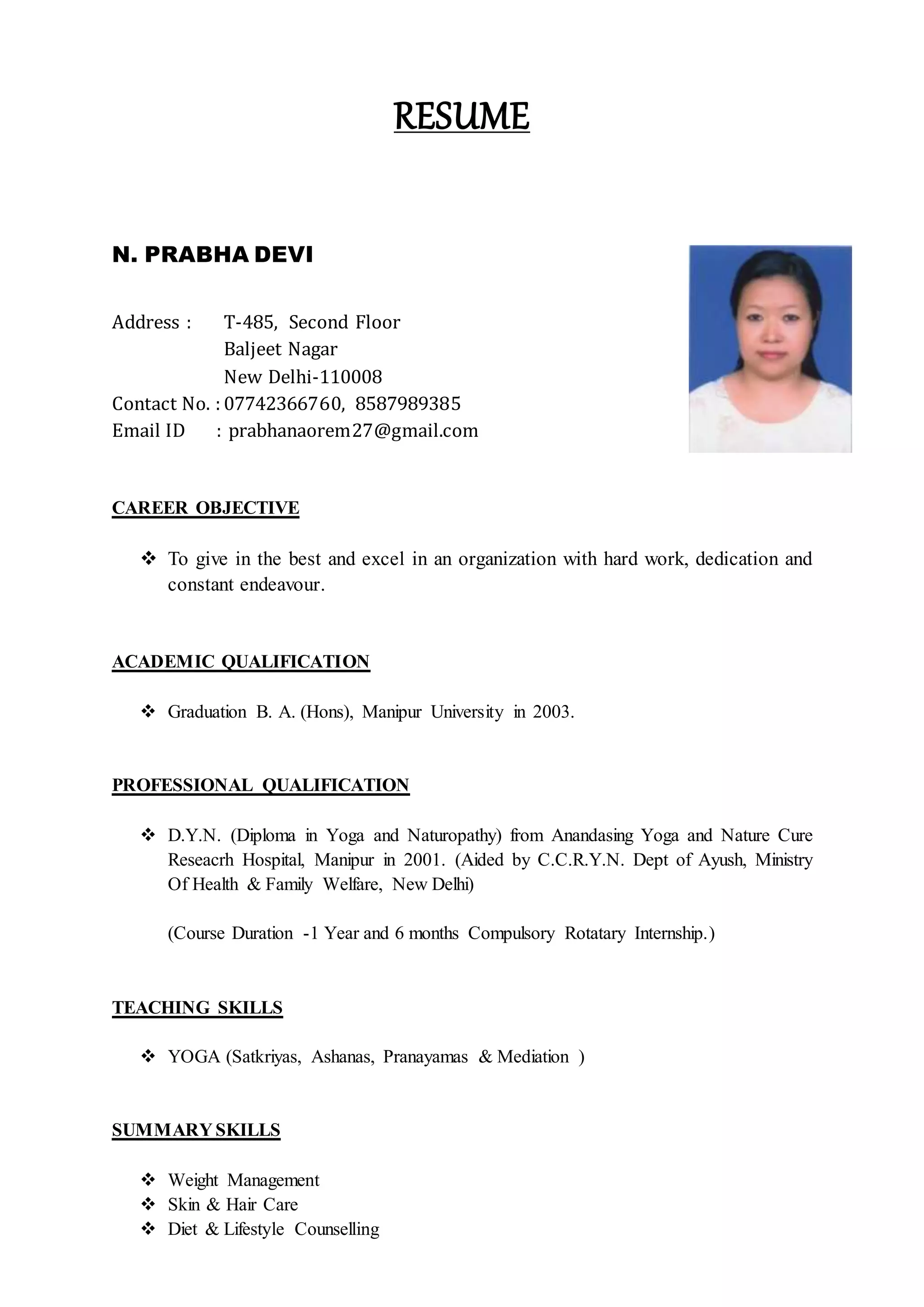 N. PRABHA DEVI RESUME | DOCX