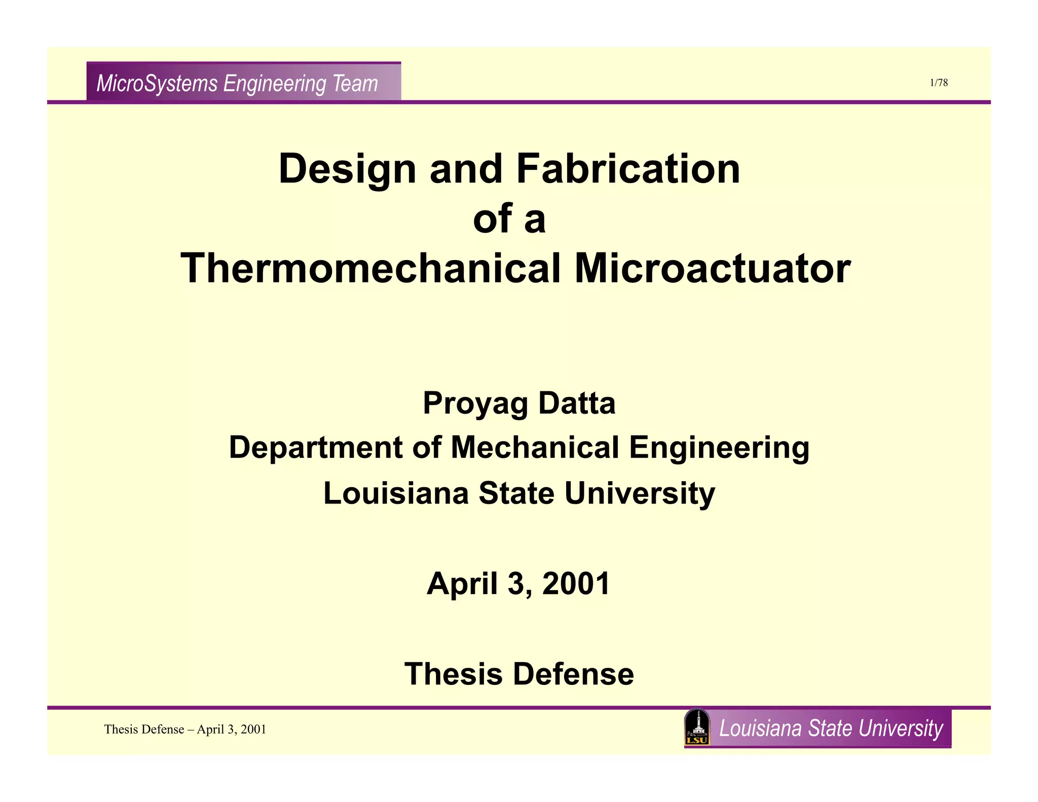 Masters Defense presentation | PPT