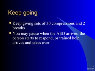 911, cpr and aed | PPT