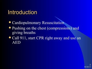 911, cpr and aed | PPT