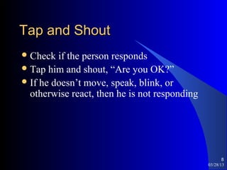 911, cpr and aed | PPT