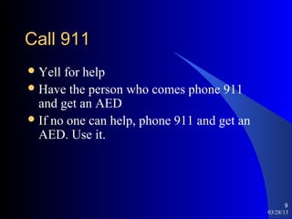 911, cpr and aed | PPT