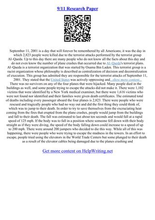 9 11 Essay | PDF