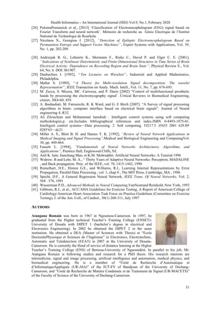 EEG SIGNAL CLASSIFICATION USING LDA AND MLP CLASSIFIER | PDF