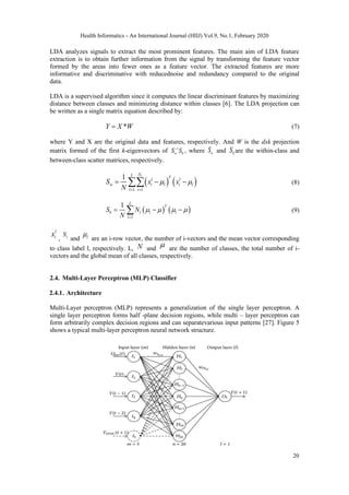 EEG SIGNAL CLASSIFICATION USING LDA AND MLP CLASSIFIER | PDF