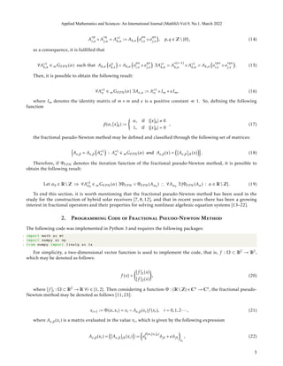 Code of the multidimensional fractional pseudo-Newton method using recursive programming | PDF