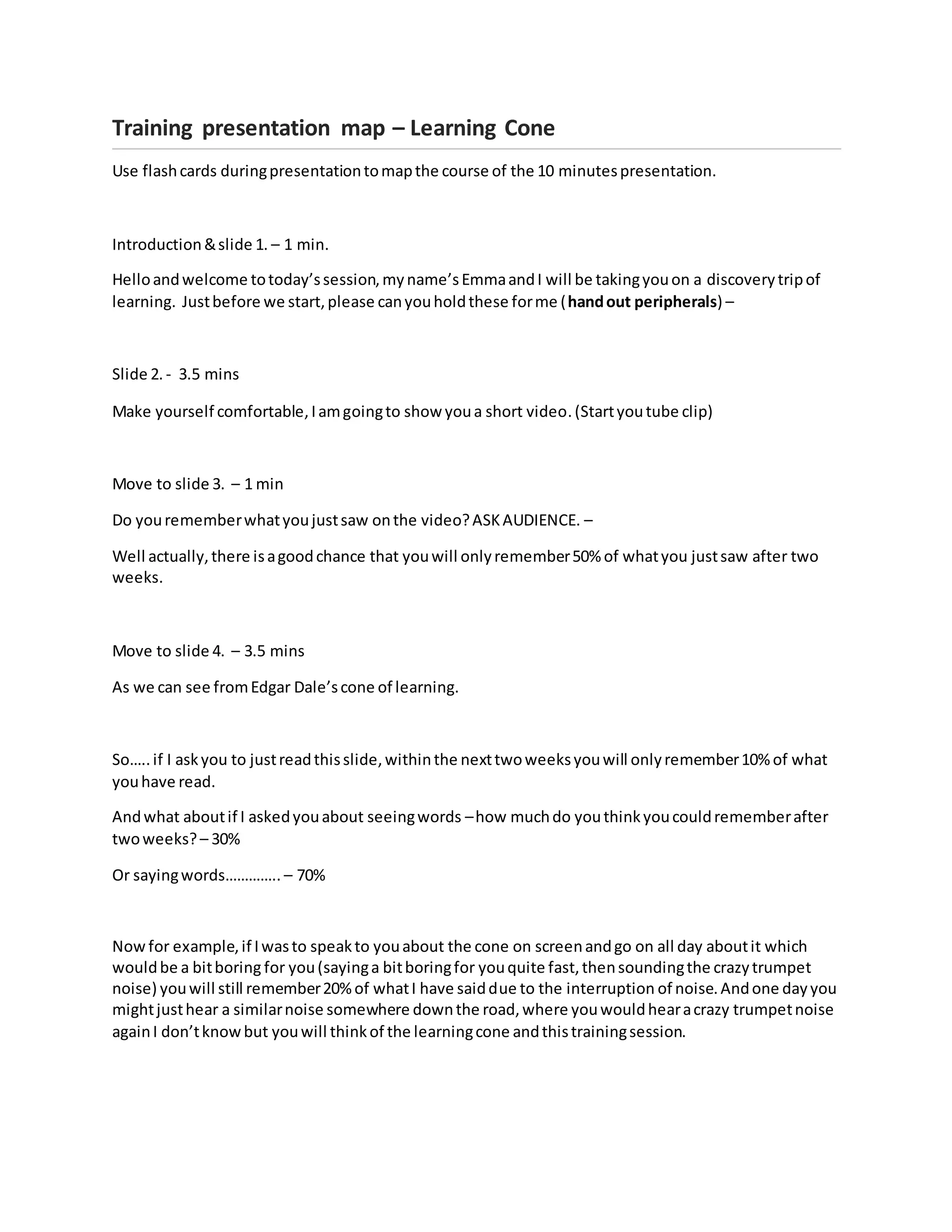Learning Cone MAP | DOCX