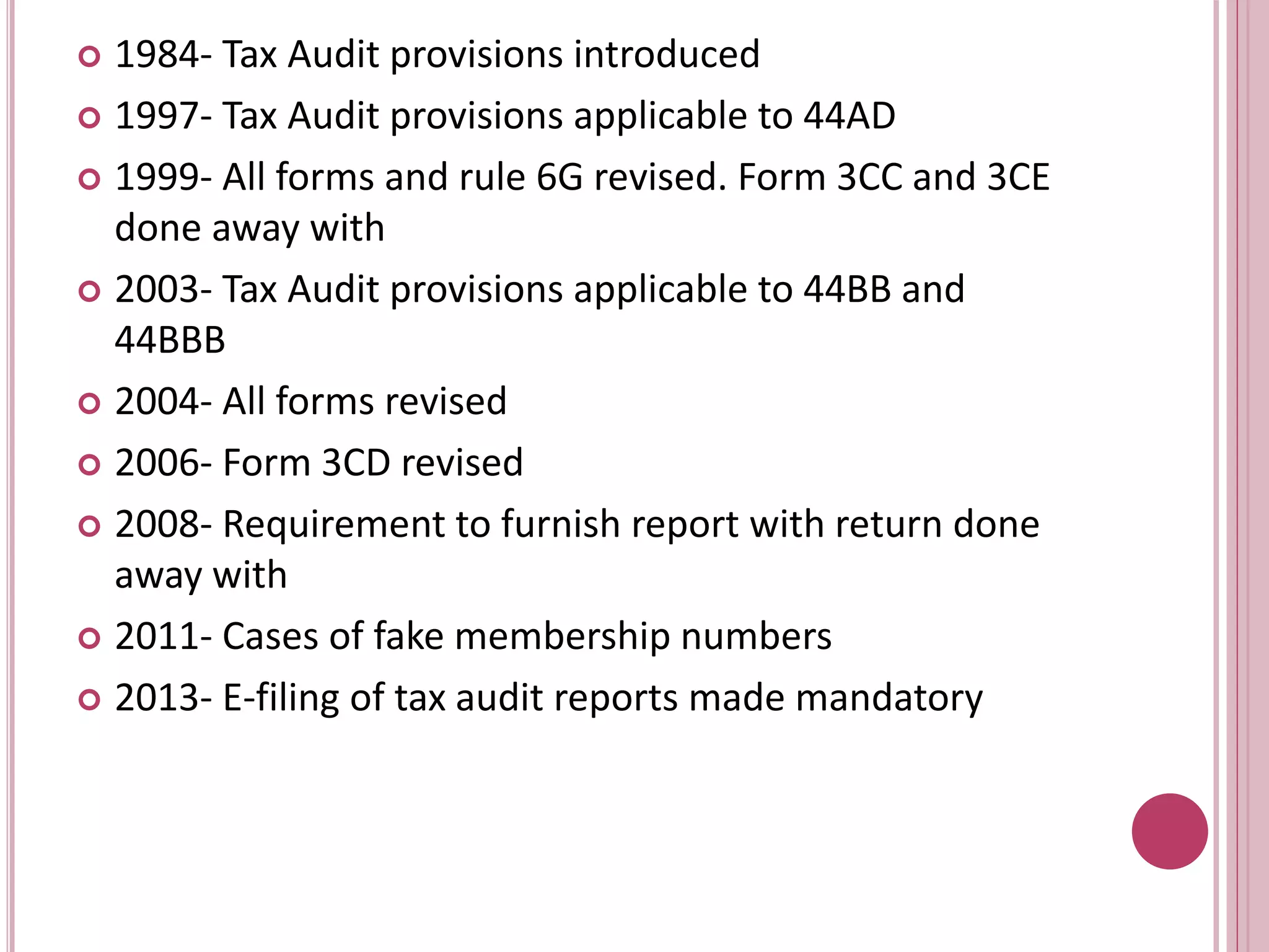 Tax Audit under section 44AB of Income Tax Act,1961 | PPTX