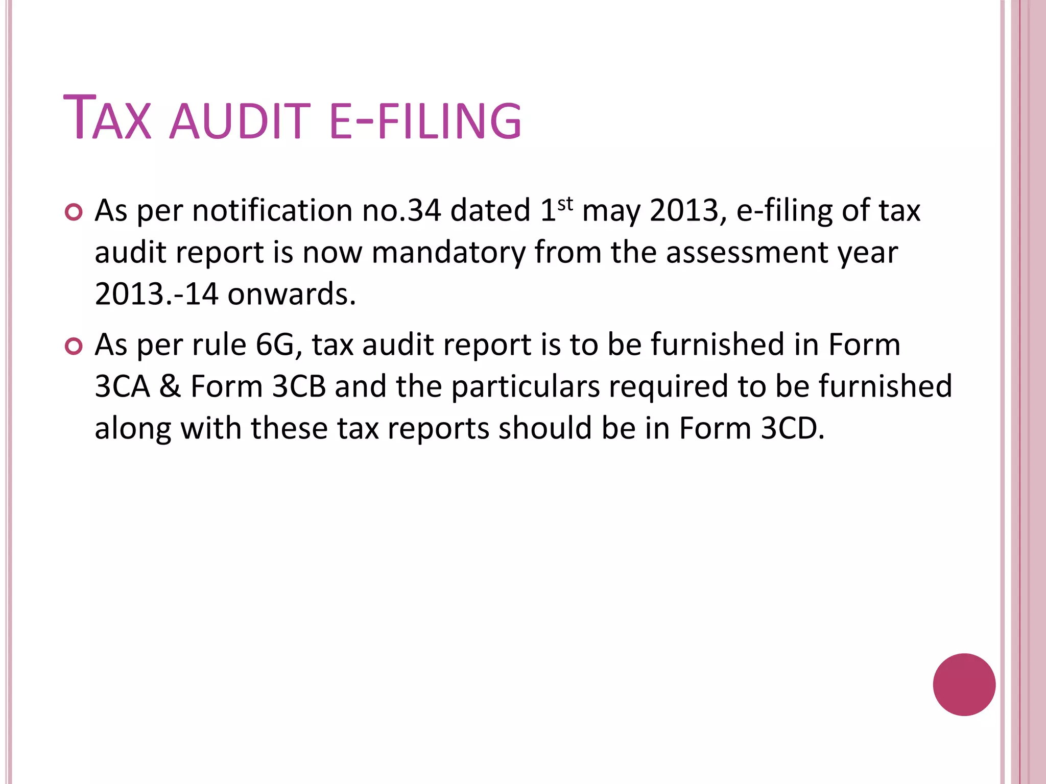Tax Audit under section 44AB of Income Tax Act,1961 | PPTX