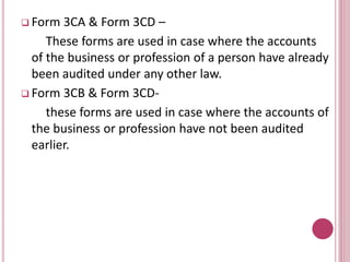 Tax Audit under section 44AB of Income Tax Act,1961 | PPTX