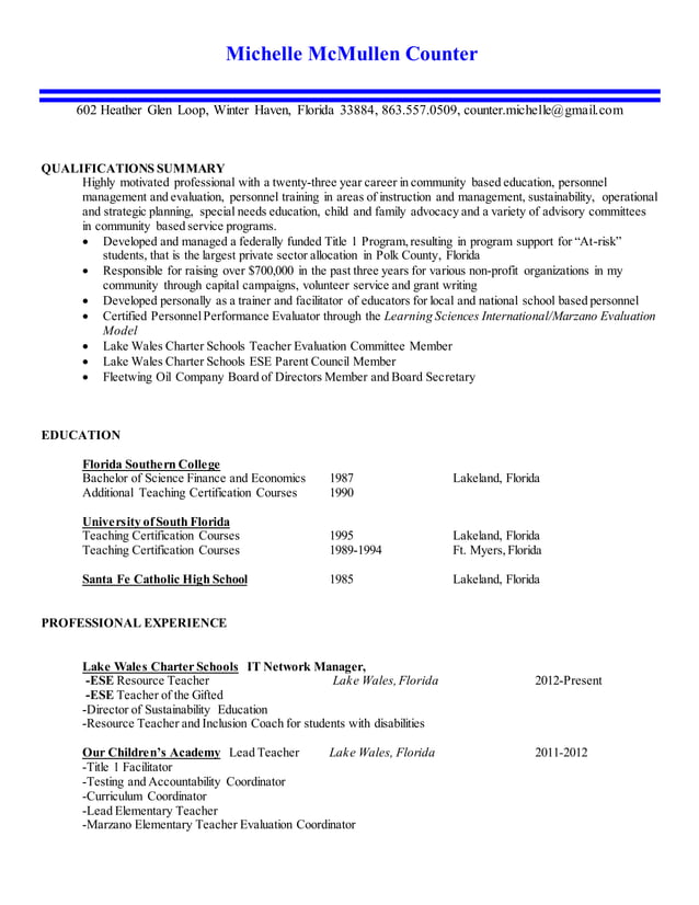 MMC Resume 3-16 | DOCX | Professional School | Postgraduate Education