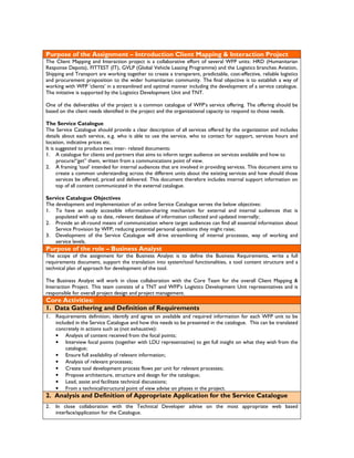 WFP Specialist Assignment_ JD Business Analyst | PDF