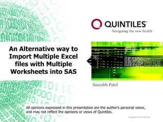 Saurabh_Patel_An Alternative way to Import Multiple Excel files with Multiple Worksheets into ...