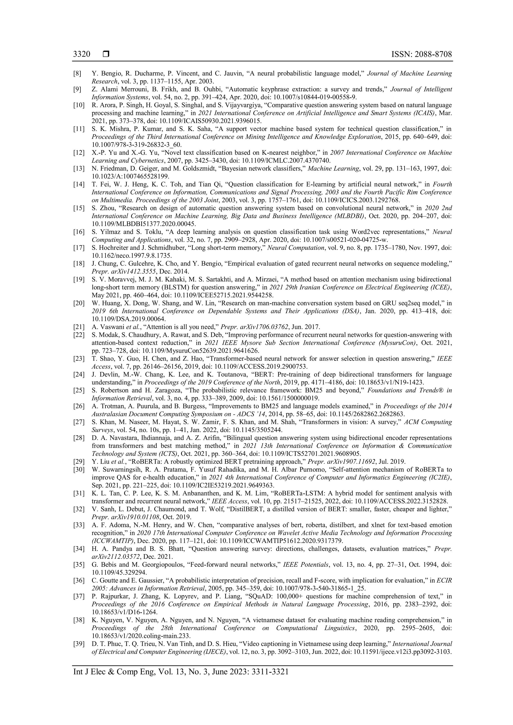 Apply deep learning to improve the question analysis model in the Vietnamese question answering ...