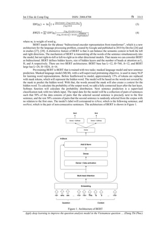 Apply deep learning to improve the question analysis model in the Vietnamese question answering ...