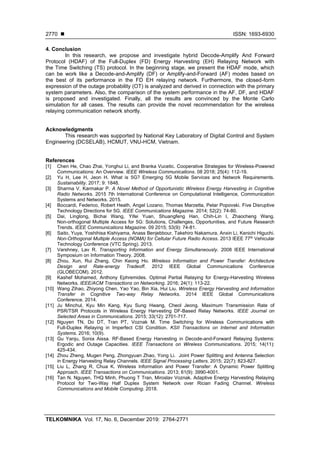 Hybrid decode-amplify and forward protocol of FD EH relaying network: outage probability ...