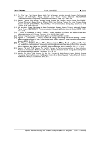 Hybrid decode-amplify and forward protocol of FD EH relaying network: outage probability ...