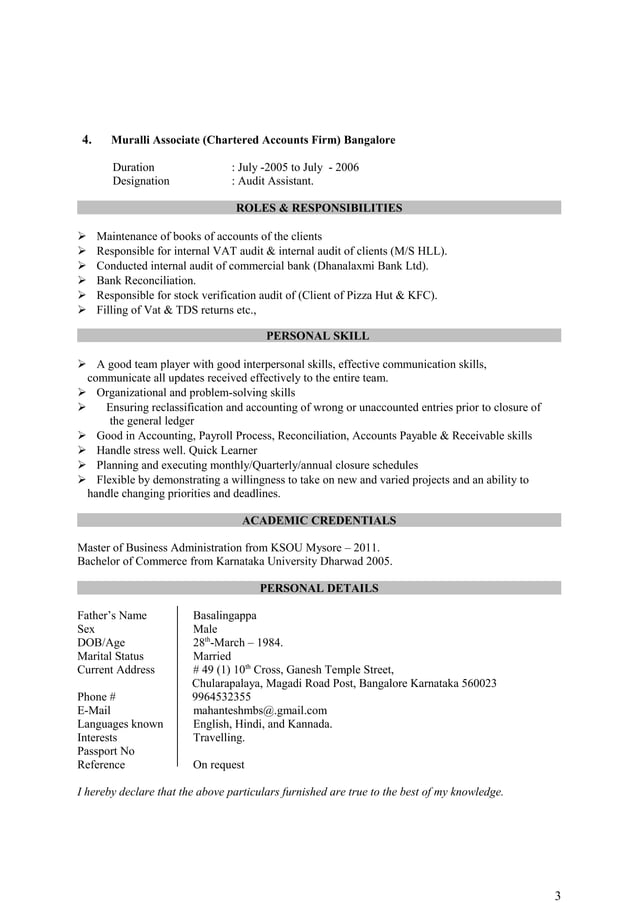 mahantesh CV - 2016 | PDF