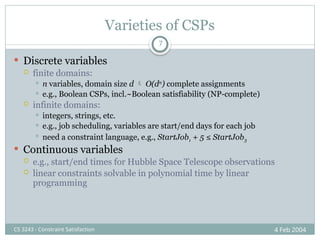 Constraint Satisfaction problem00456.ppt