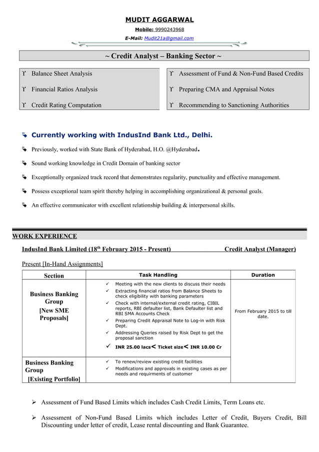 Resume Mudit Aggarwal Jan 2016 | PDF