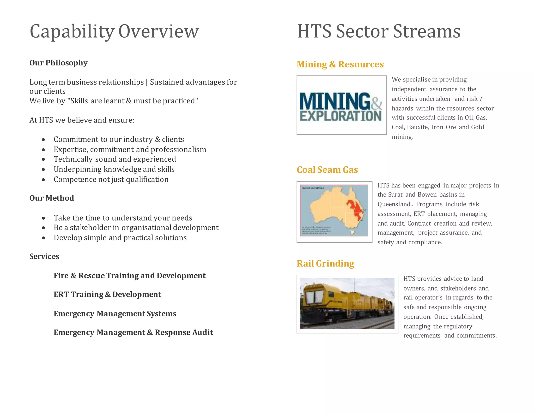 HTS capability Statement | PPT