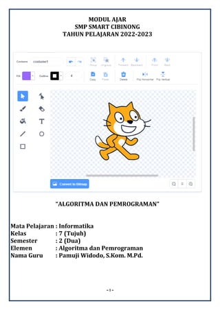Alogaritma dan pemograman modul ajar kelas 8 | PDF